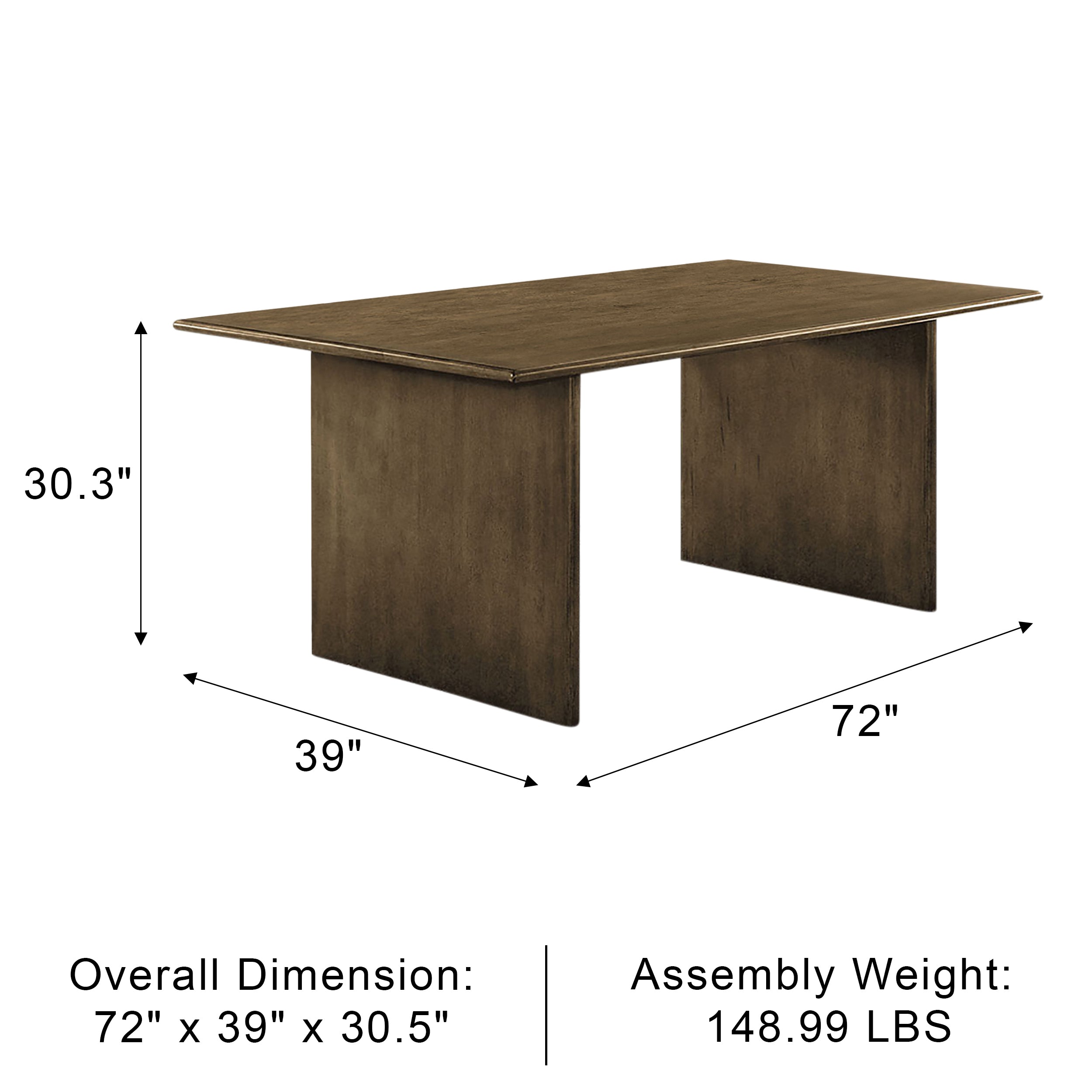 Kensford Mid-Century Modern Dining Table – BonaNest
