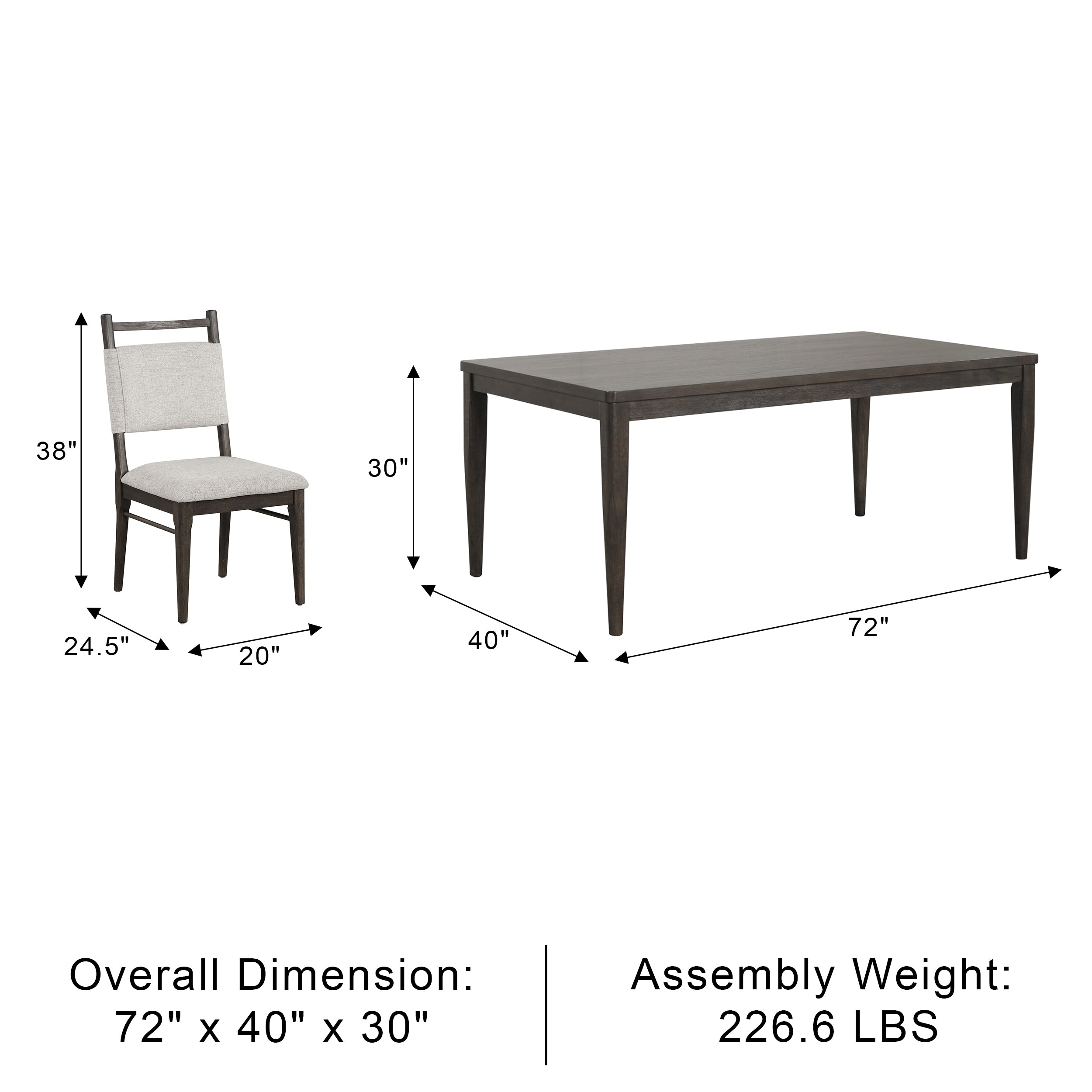 Clarendon Modern Dining Set, 7 Pieces – BonaNest